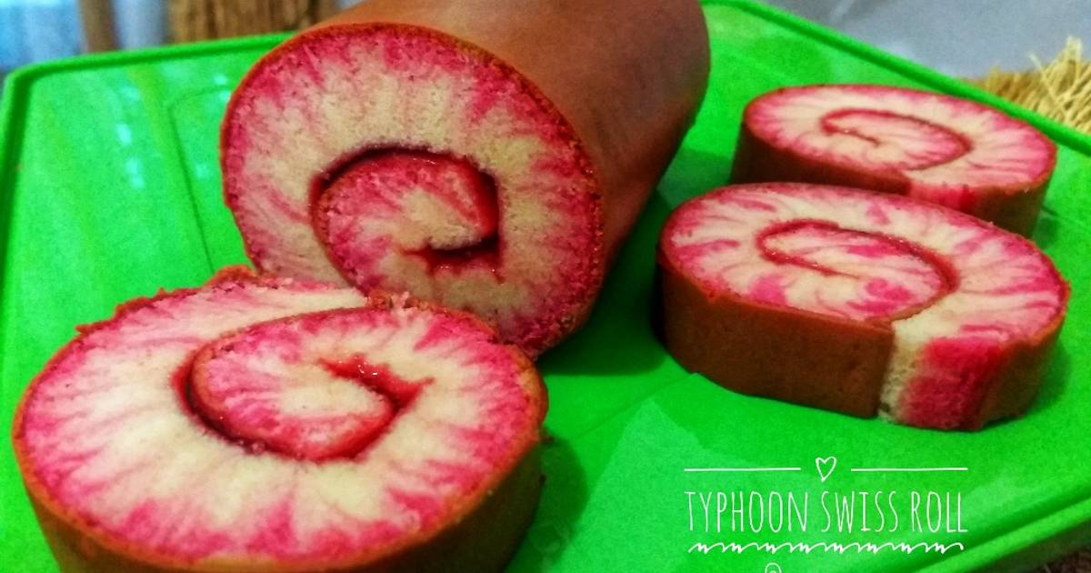 6 resep typhoon roll cake enak dan mudah - Cookpad