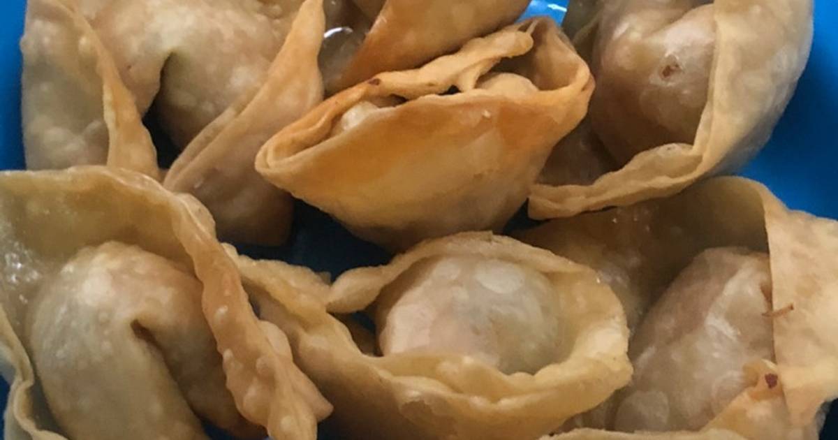 Resep Pangsit goreng/rebus isi ayam oleh Safitri Tiara - Cookpad