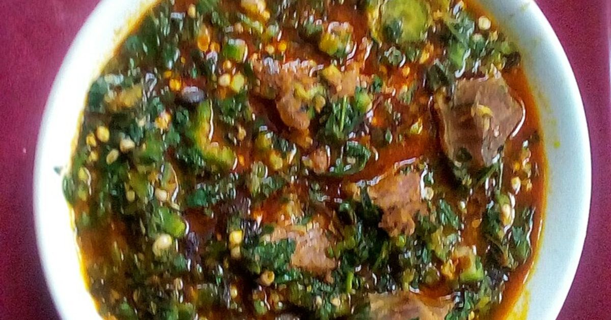 Anghara And Okro Soup Ll Recipe by Ifeoma Obianagha - Cookpad