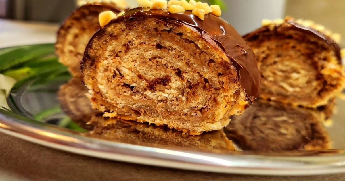 Zserbó tekercs 🍑 - cukormentes, teljes kiőrlésű | Zagyi Kitti-Kitti a ...