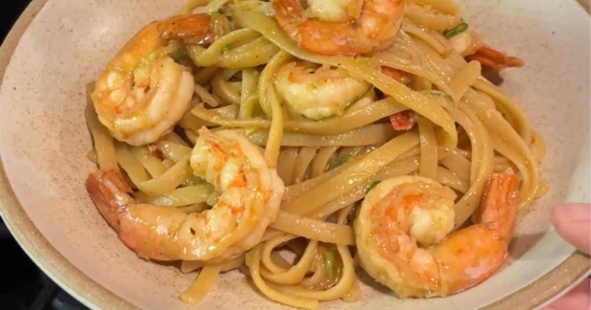 Garlic Shrimp Chili Oil Pasta Recipe By Kayden