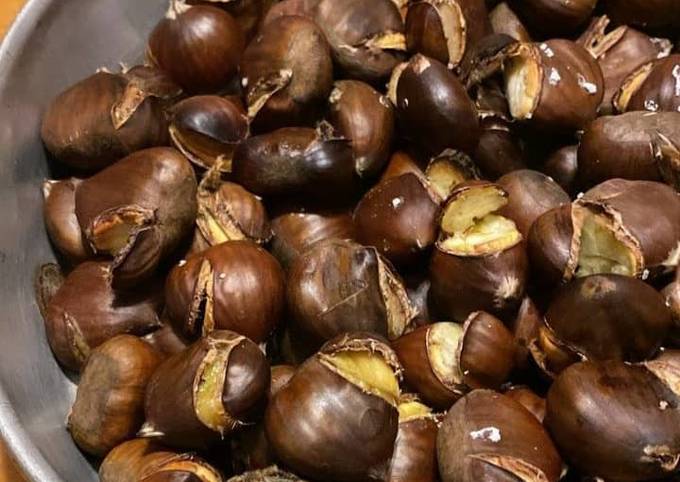 Castanhas assadas Receita por Lucas - Cookpad