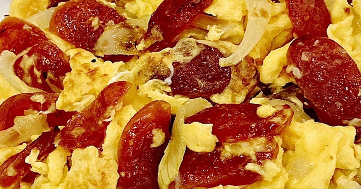 Resep Lapchiong Telur (sosis babi manis cina) oleh Nathalia Tj - Cookpad