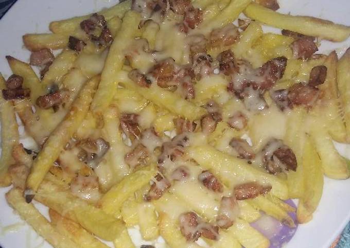 Patatas cheese & bacon Receta de Sonia - Cookpad