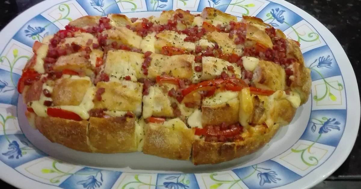 Pan relleno de jamón serrano y tomate - 4 recetas caseras- Cookpad