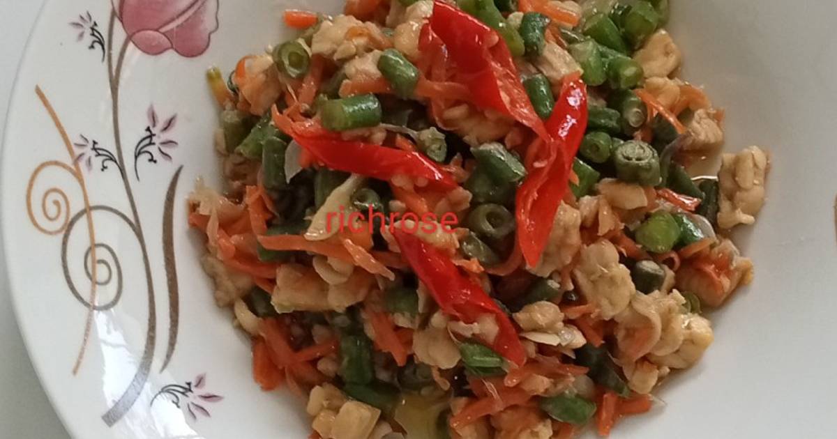 Resep Oseng-oseng kacang panjang tempe oleh rosmawati rosmawati - Cookpad