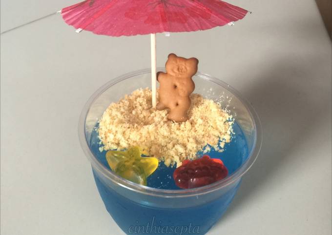 Resep Blue Ocean Pudding oleh Cinthia Septa - Cookpad