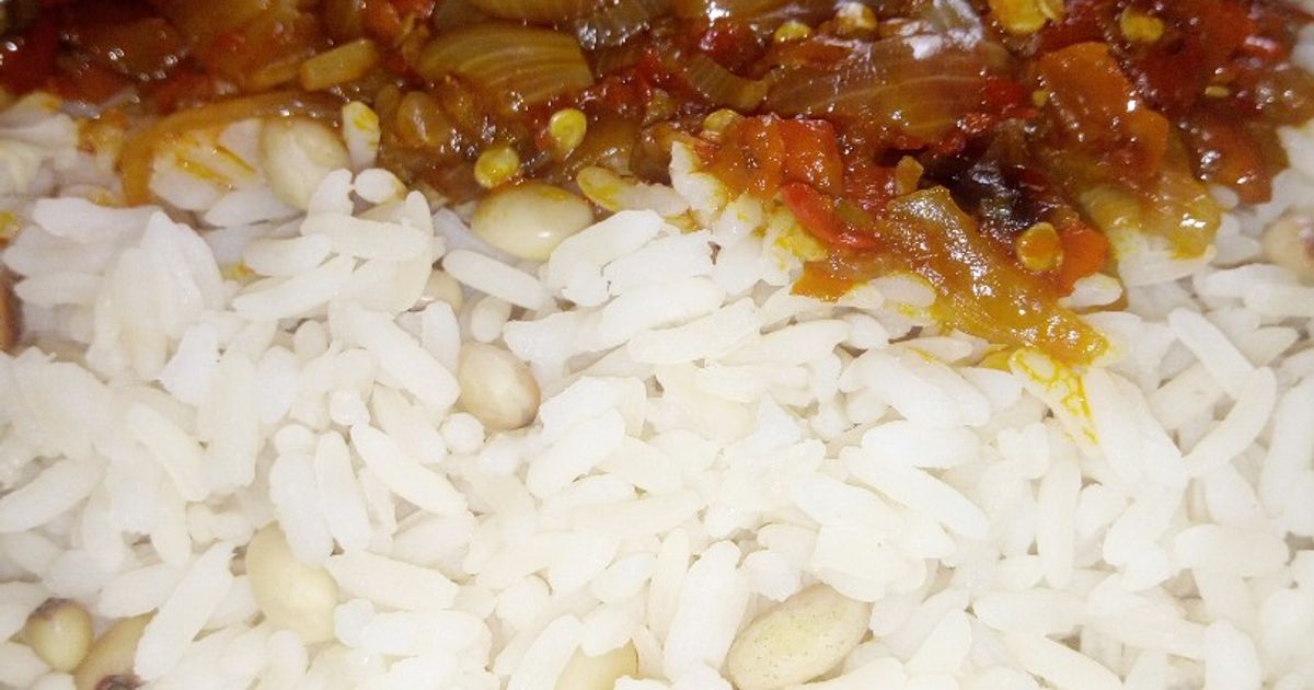 Wake Da Shinkafa With Sauce Recipe by Maams_cooks - Cookpad