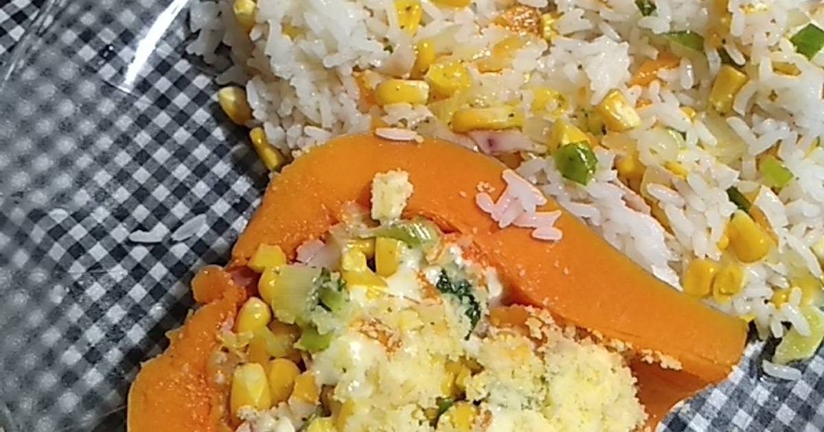Zapallo relleno y arroz - 112 recetas caseras- Cookpad