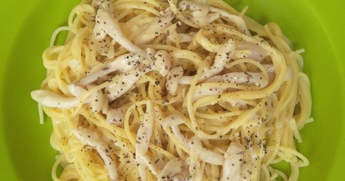 Resep Shimeji Creamy Pasta oleh Yuyun - Cookpad