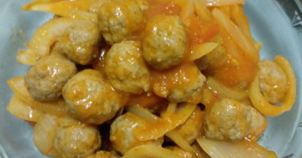 Resep Meat Ball Asam Pedas oleh Nining - Cookpad