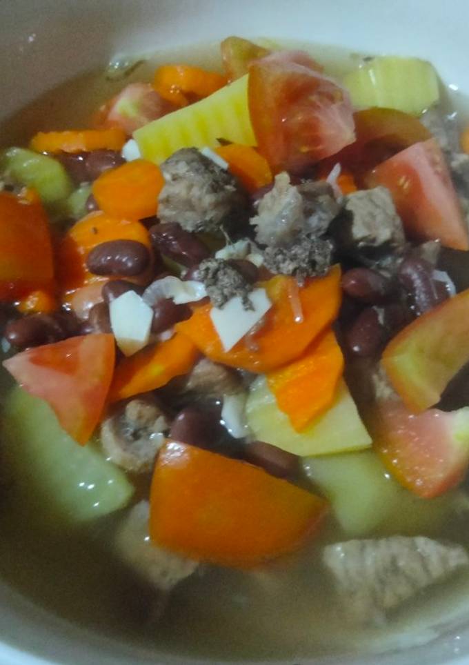 Resep Sup kacang merah daging sapi seger 🍲 oleh mamagie - Cookpad