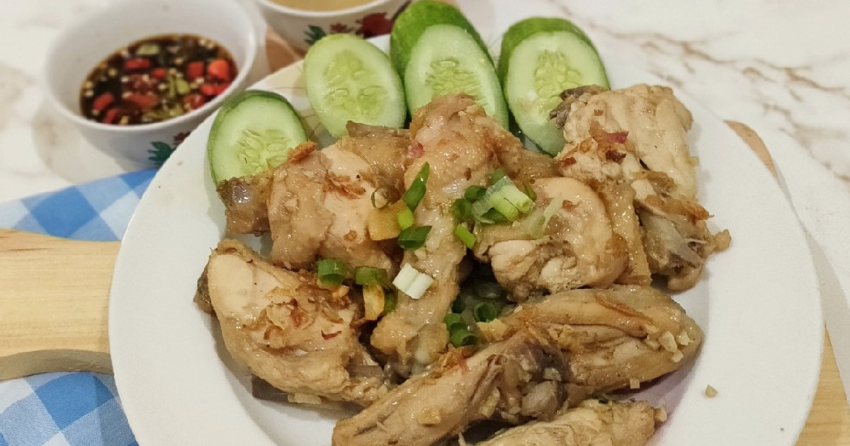 Resep Ayam Rebus Jahe (Pek Cam Ke) oleh Dapur Loli😋 - Cookpad