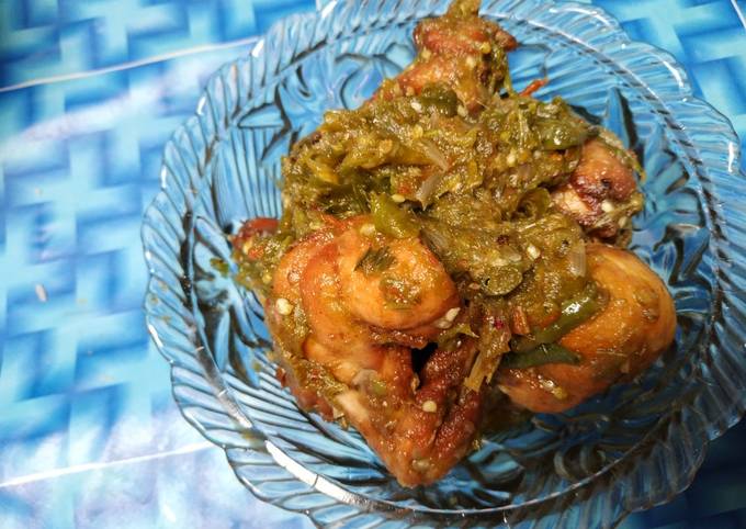 Resep Ayam cabe ijo oleh HAGHIA SOPHIA - Cookpad