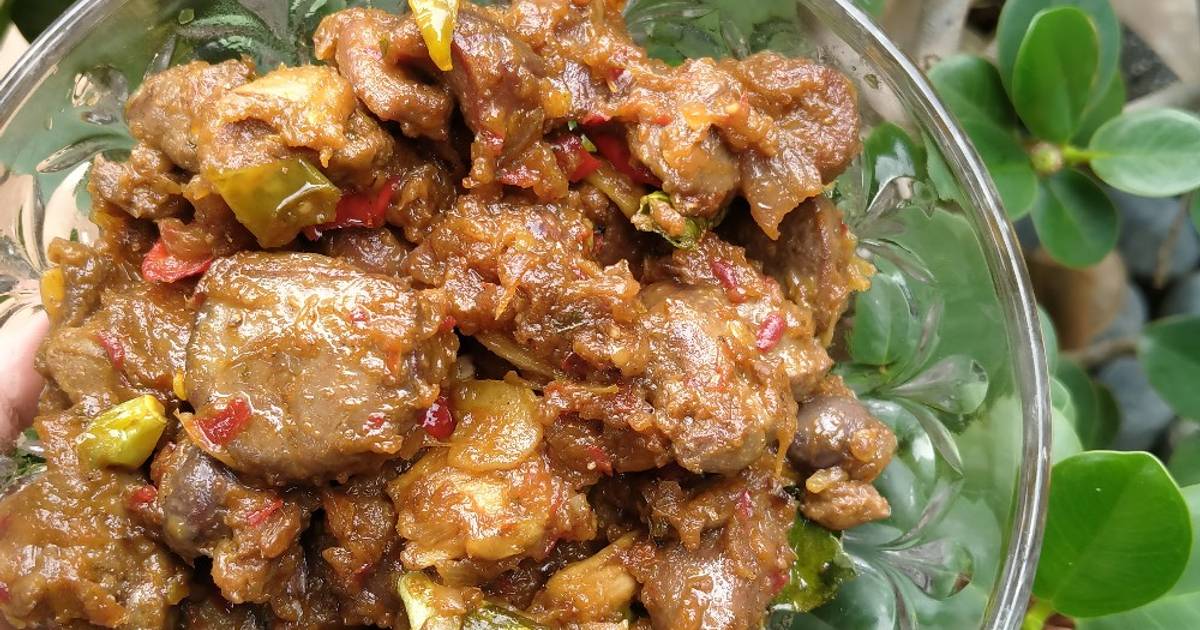 Resep Ati Ampela Bumbu Pedas Manis oleh Meydiana Dyah Pramesty - Cookpad