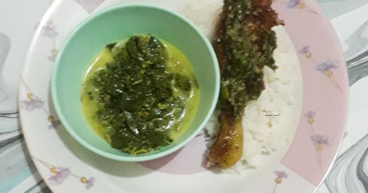 Resep Isi Piringku Bebek Goreng Ijo.Daun Singkong Tumbuk oleh Ani ...