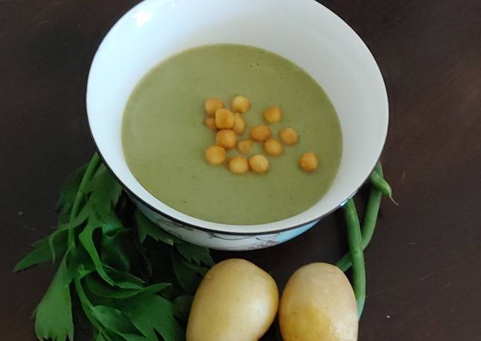 Zöldbab krémleves | Lívia Véber receptje - Cookpad receptek