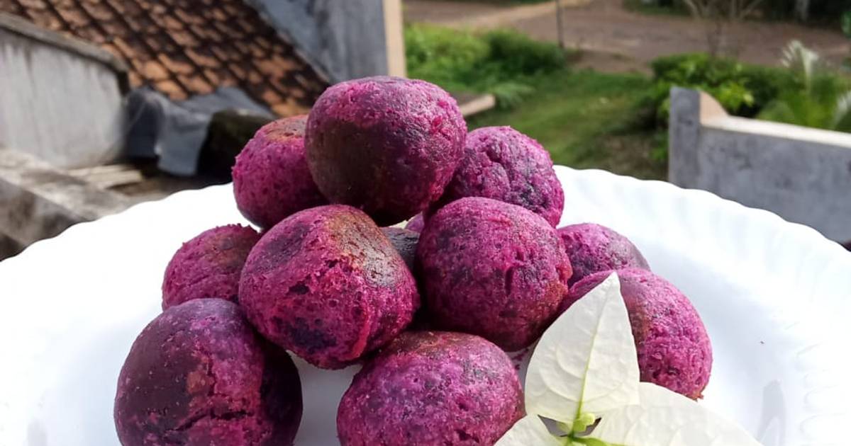 71 resep bola ubi ungu tanpa tepung enak dan sederhana ala rumahan ...