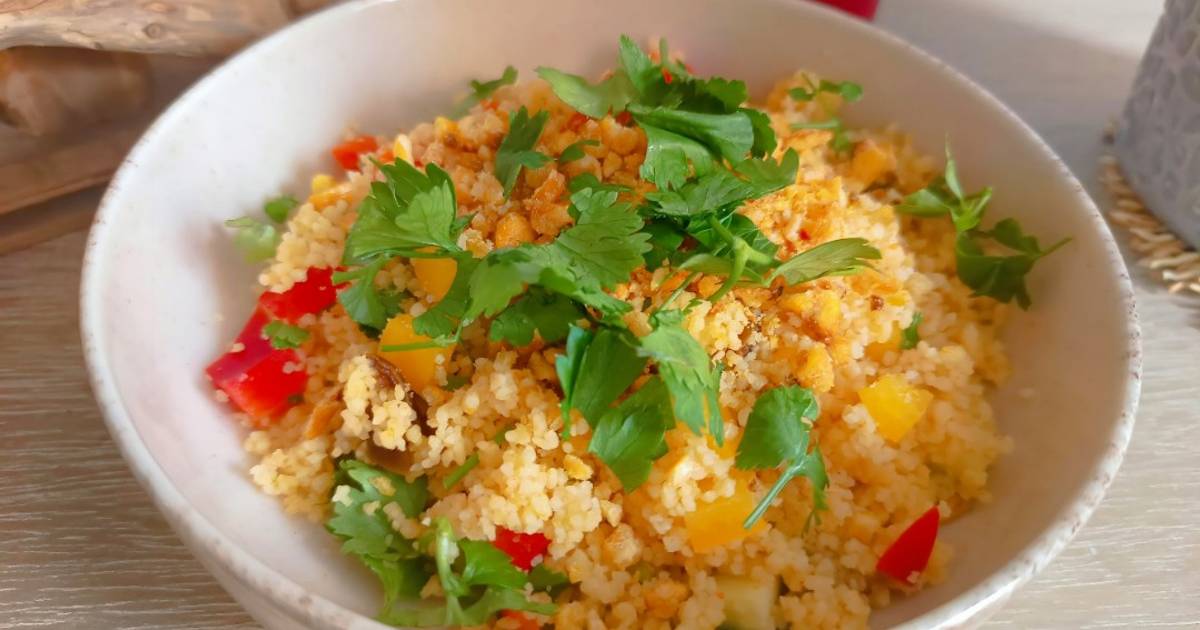 Couscous con un toque Crujiente / Crunchy Couscous 🫨 Receta de ...
