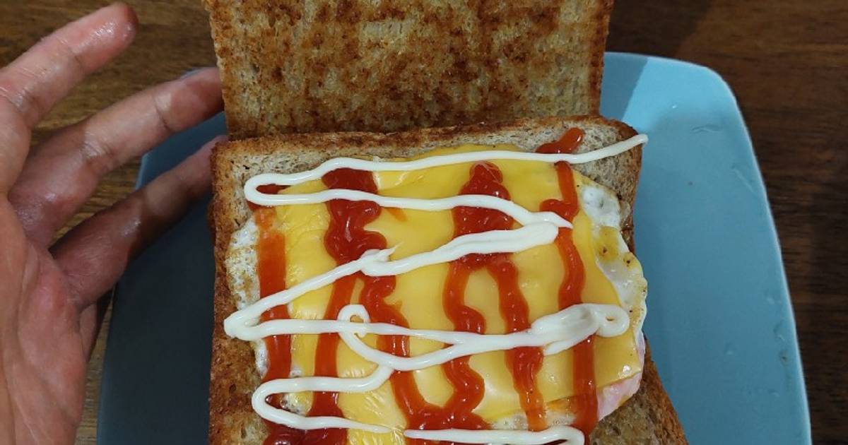 Resep Sarapan Simpel Roti Bakar Isi Telur Keju Oleh Natasha Mirza Cookpad