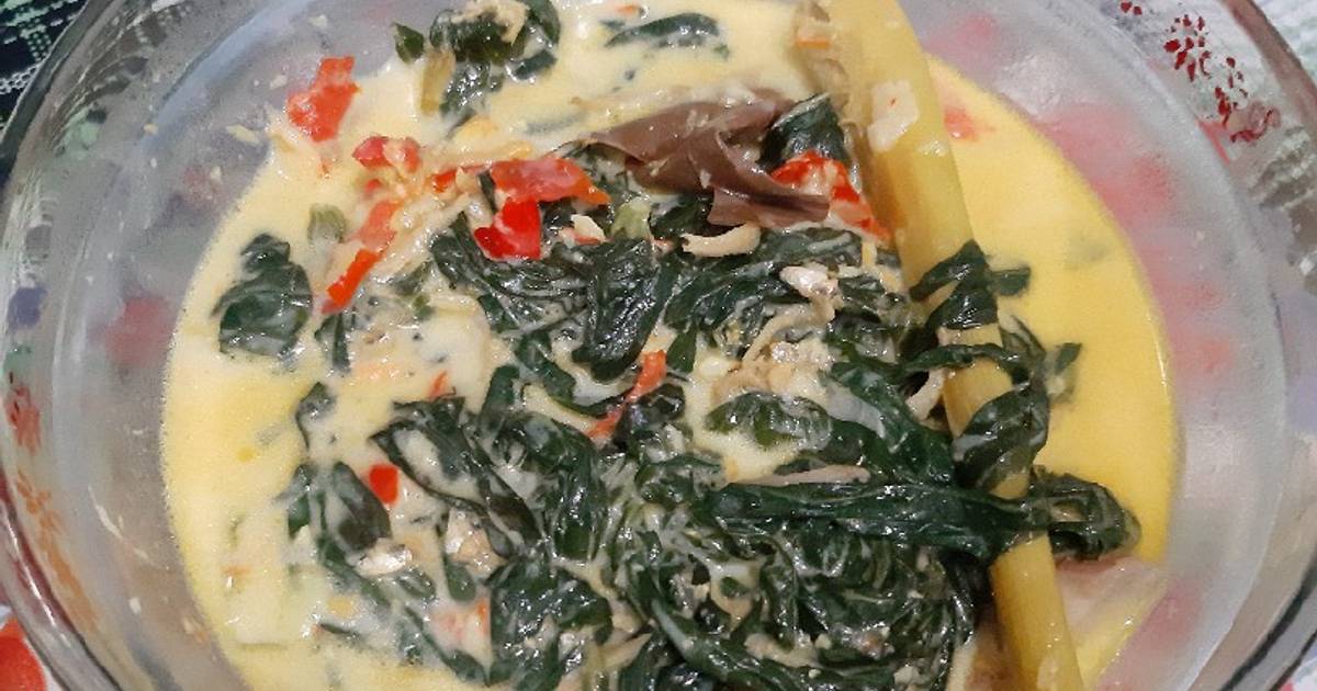 Resep Gulai Daun Singkong Teri oleh Dea Yosiana - Cookpad