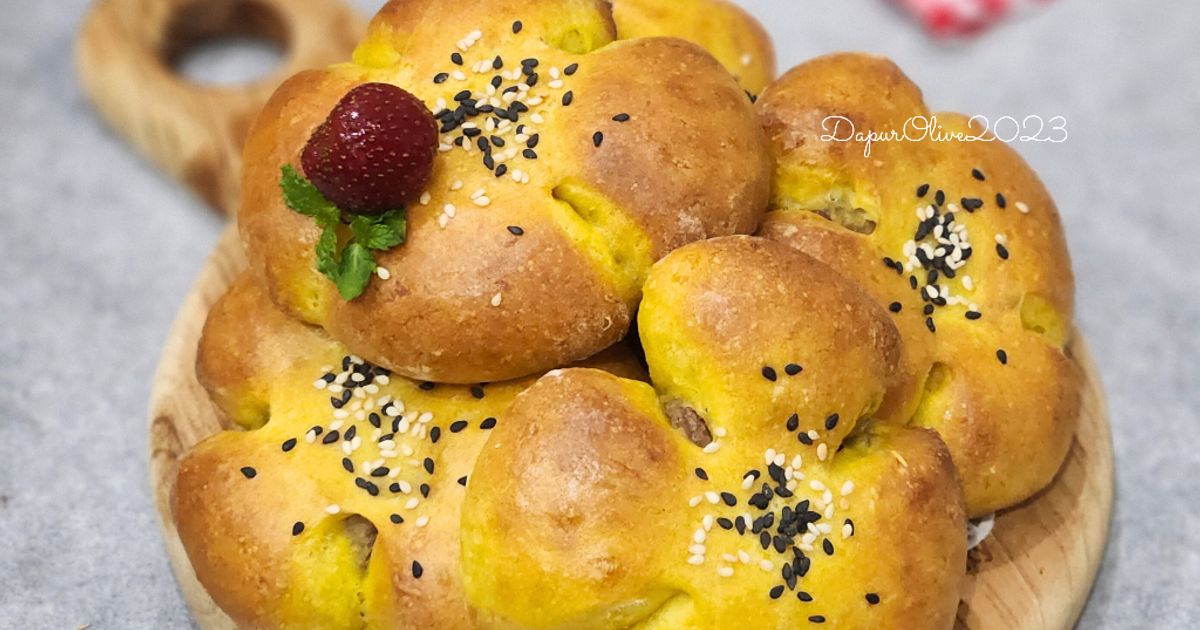 Resep Roti Labu Isi Kacang Merah oleh Dapur Olive - Cookpad