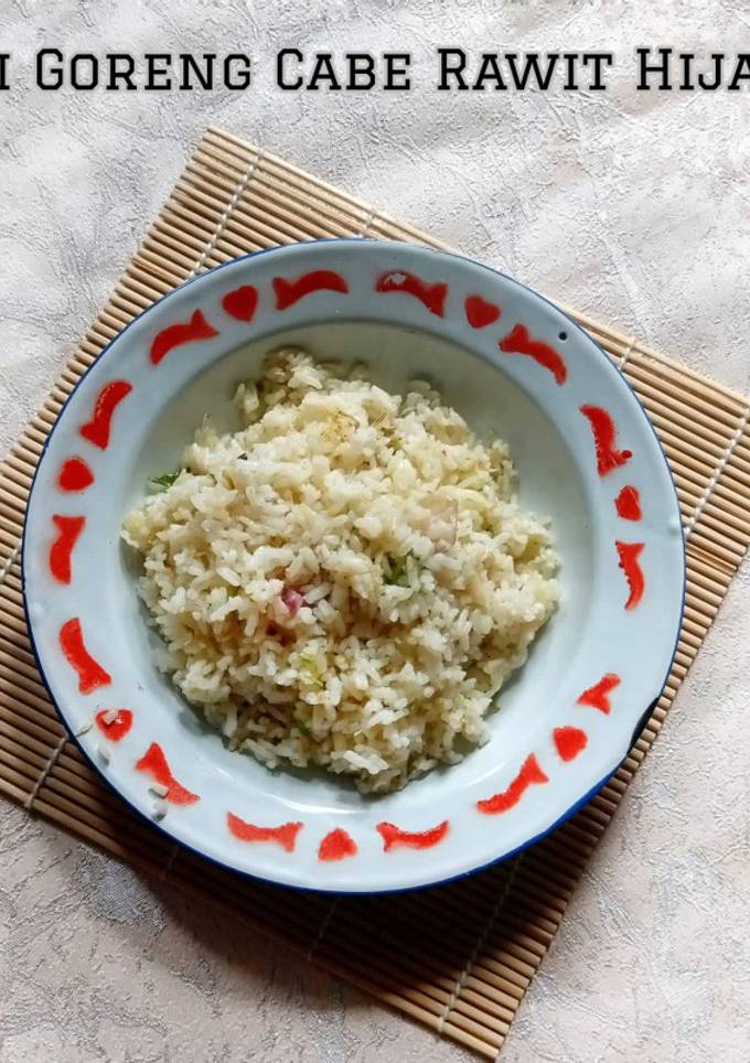 Resep Nasi Goreng Cabai Rawit Hijau oleh WARSONO - Cookpad