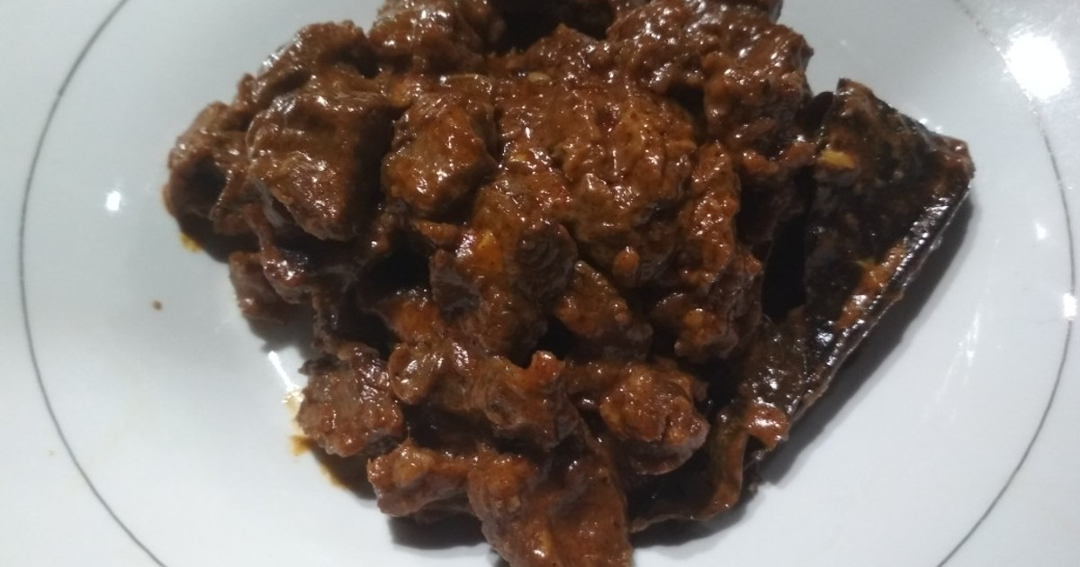 Resep Rendang Daging Bumbu Instan oleh Ummu Rasyid - Cookpad