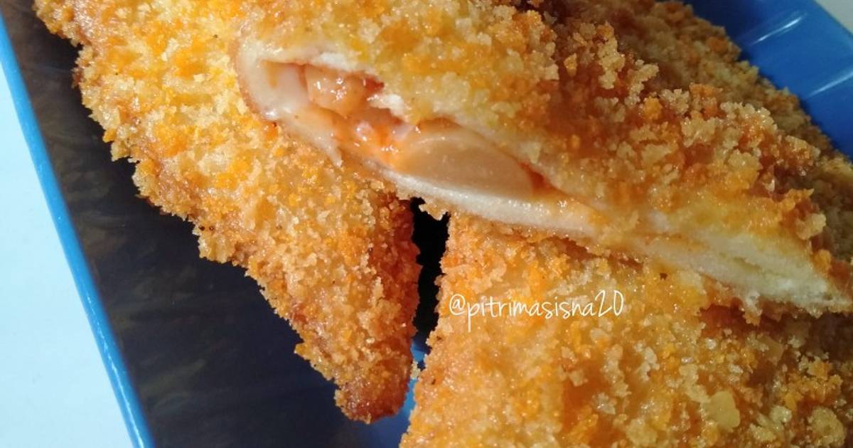 Resep Roti tawar goreng isi sosis oleh Pitri Masisna - Cookpad