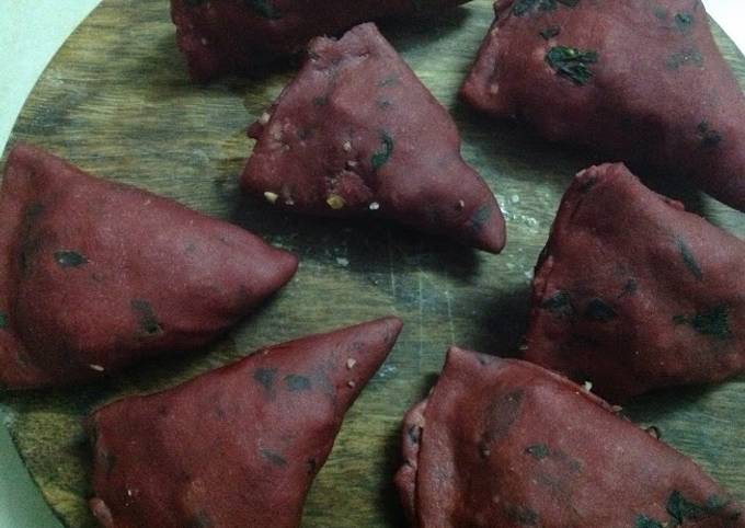 Recipe: Tasty Beetroot and cheese Samosa - MY SIMPLE RECIPES