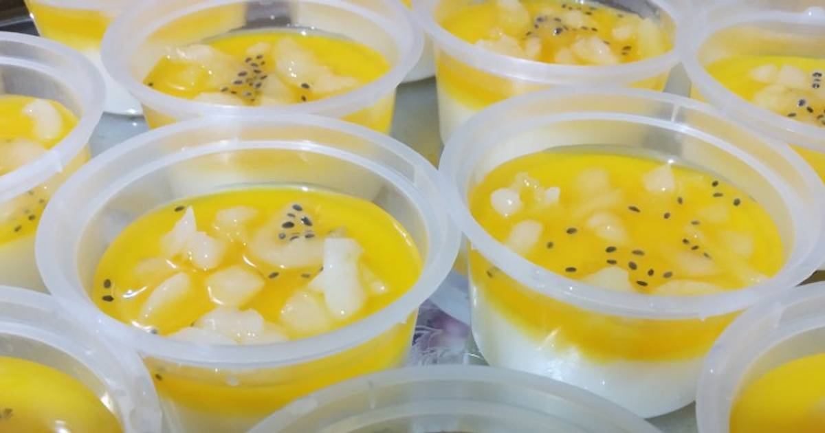 Resep Puding Silky Cocktail Buah oleh Jejennyclm - Cookpad
