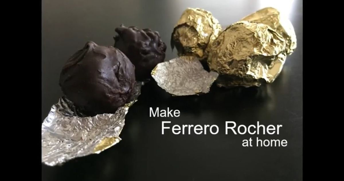 Make Ferrero Rocher At Home Using Simple Ingredients Recipe by Sarulatha