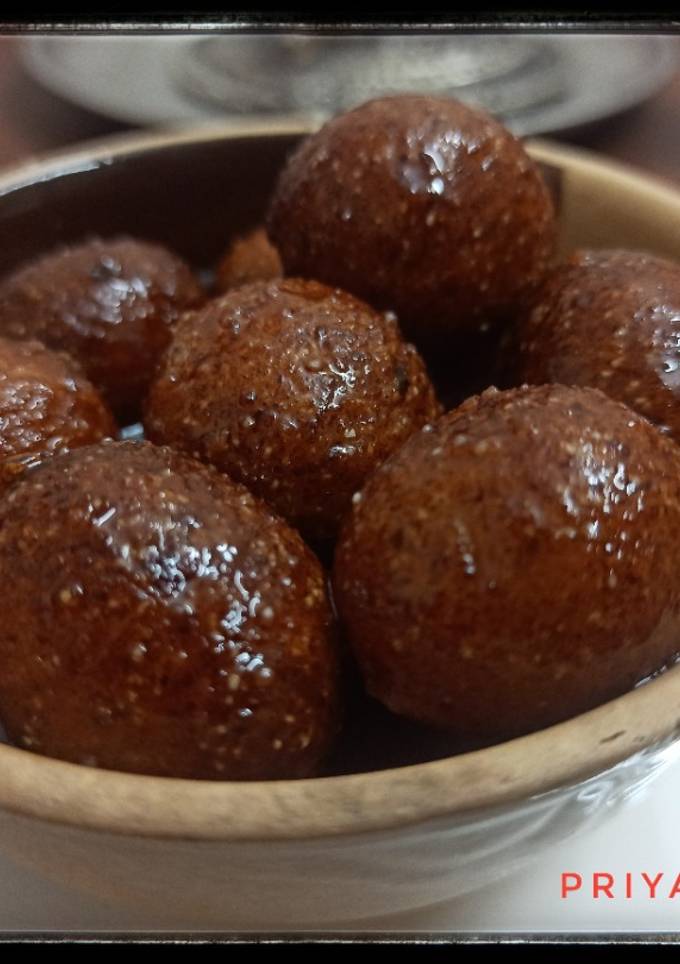 Garam Garam Rava Gulab Jamun from leftover Ghee residue Recipe by Priya ...