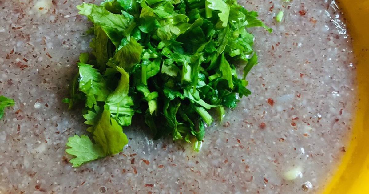 Brown rice + single garlic kanji (porridge) Recipe by Azhagum ...