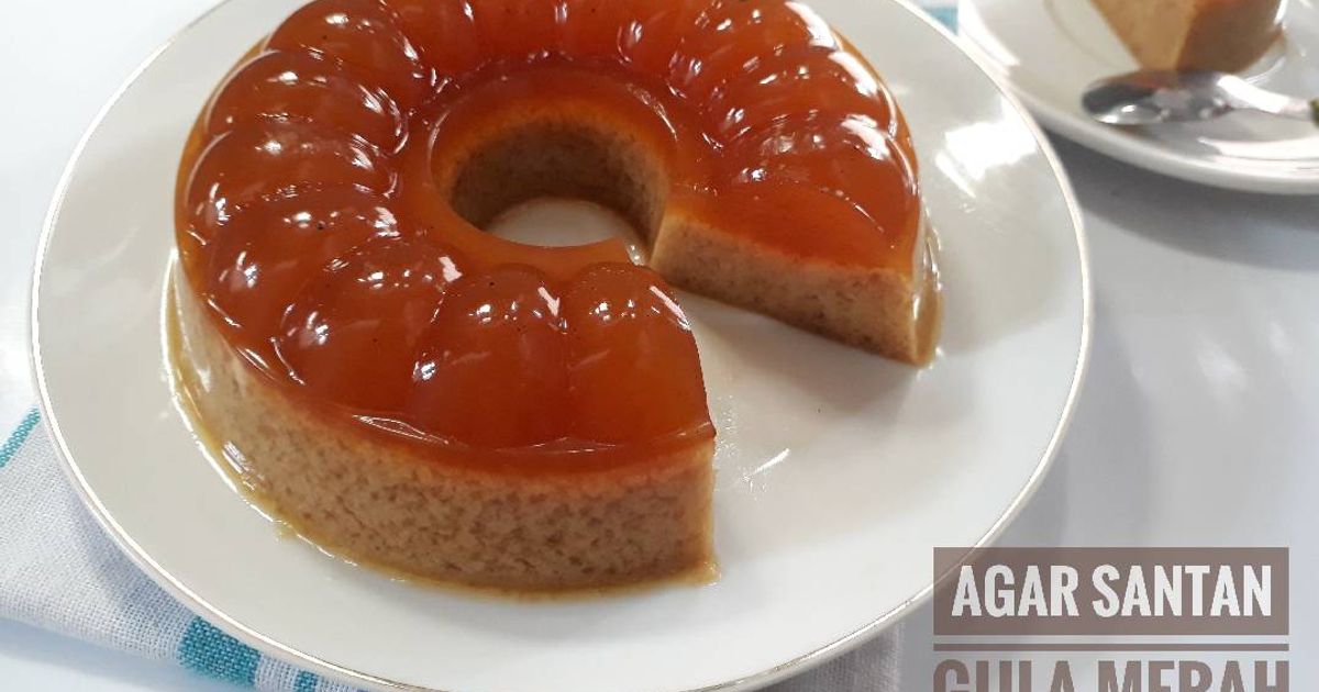 Resep puding santan gula merah santan rumahan enak dan mudah - Cookpad