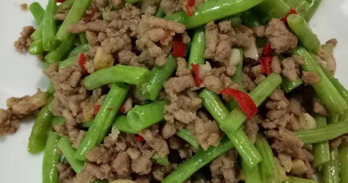 Resep Baby buncis tumis daging oleh siskhayla - Cookpad