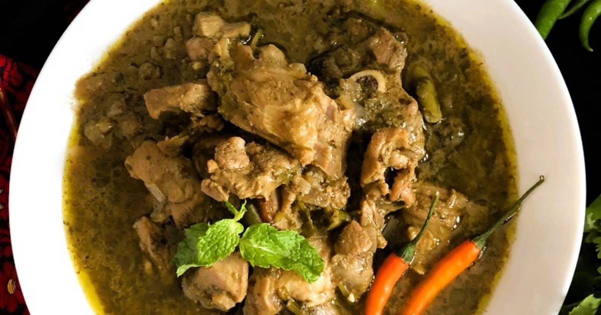 Green Mutton Curry Recipe by Bethica Das - Cookpad