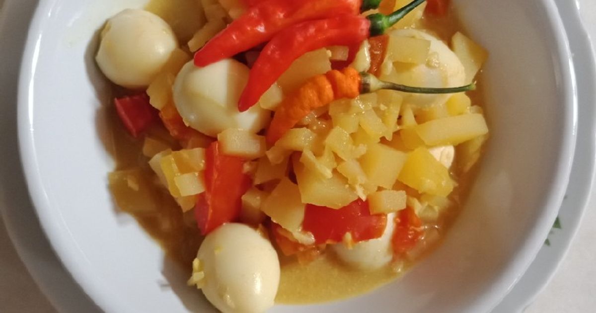 Resep Kentang Telur Puyuh Kuah Santan oleh Erlina - Cookpad