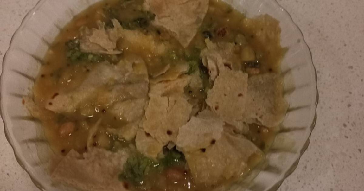 Dal dhokli with left over chapatis Recipe by Supriya Shenoy - Cookpad