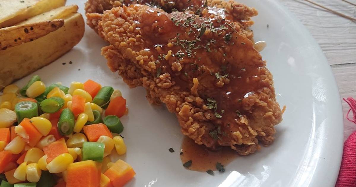 Resep Crispy Chicken Steak oleh zisca - Cookpad