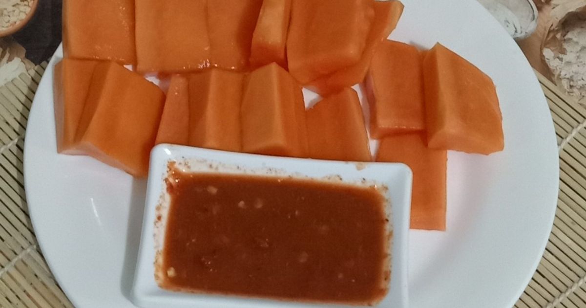 Resep rujak cuka terasi rumahan enak dan mudah - Cookpad