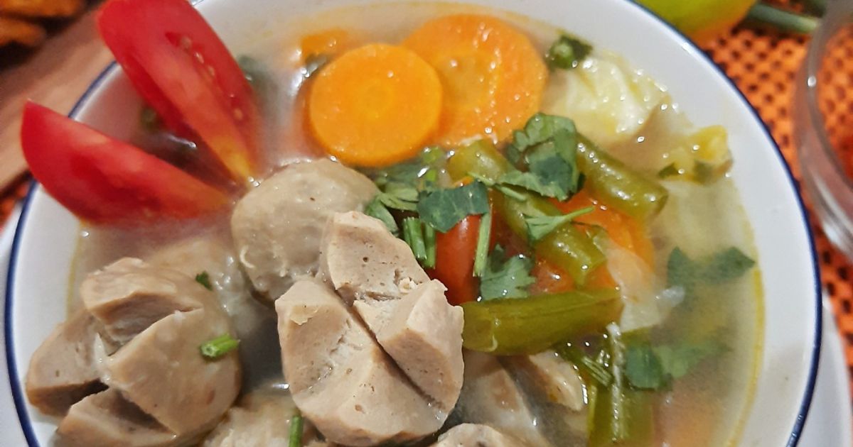 Resep Sop Bakso Sapi oleh Rainbow Kitchen - Cookpad