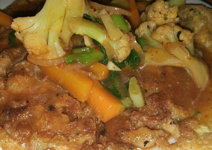 Resep Fuyunghay Sayur Saos BBQ oleh aningmartiwi - Cookpad