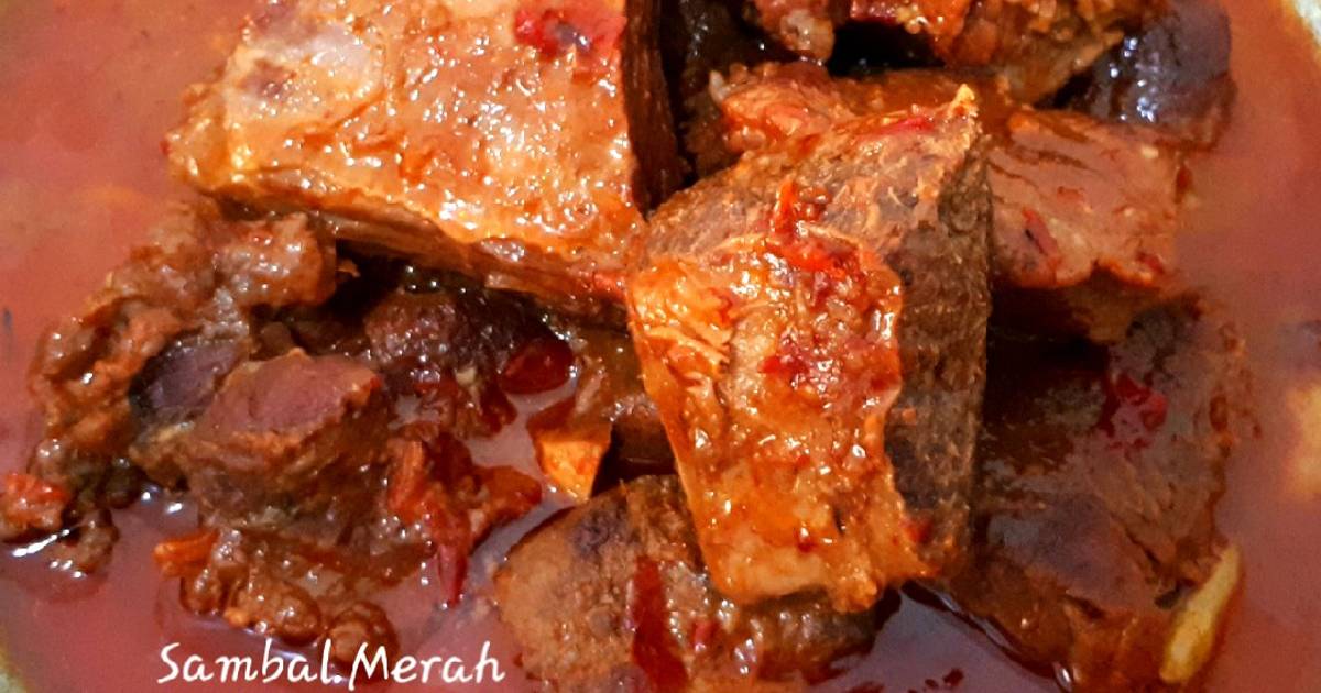 Resep 64. Sambal Merah Daging Sapi oleh irma rianingrum - Cookpad
