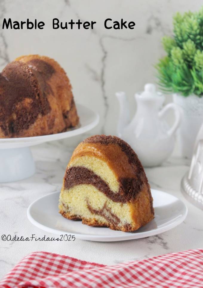 Resep Marble Butter Cake Jadul oleh Adelia Firdaus - Cookpad