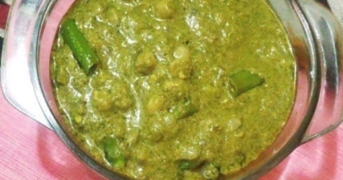 Green Gravy With Soy Milk Recipe by Abhi - Cookpad