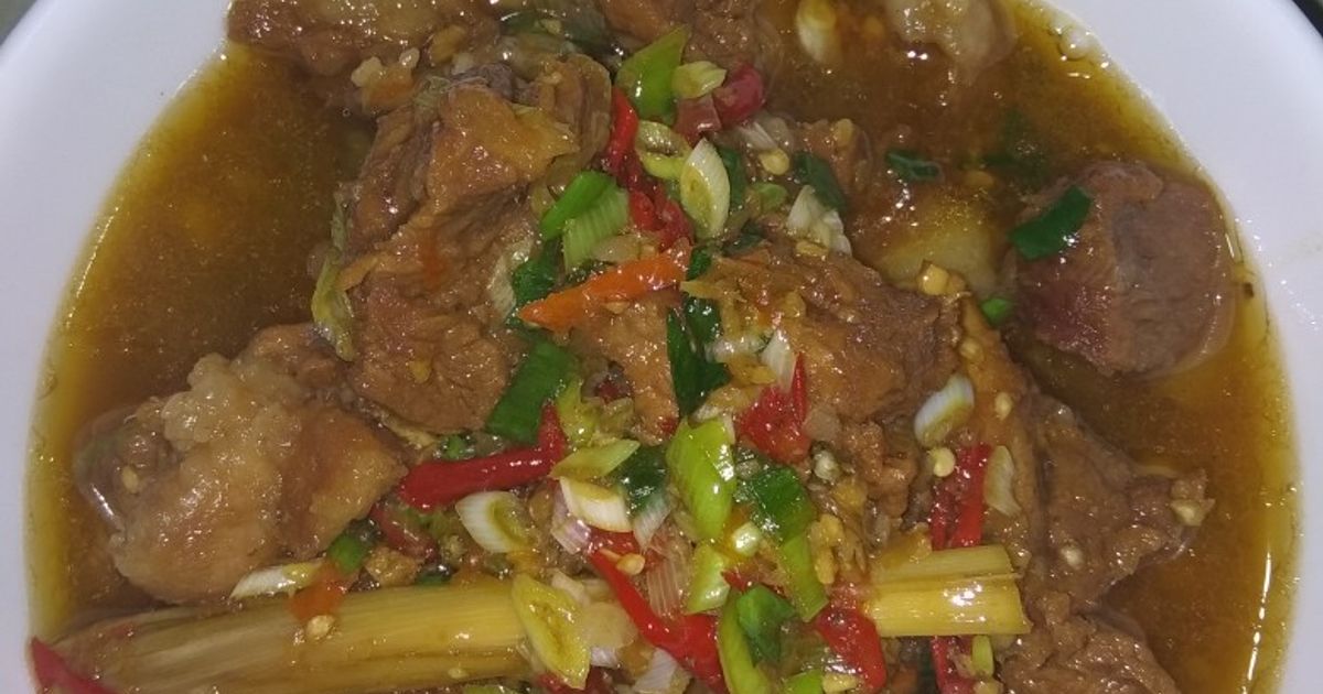Resep Gongso Koyor Daging Kambing oleh Rafie Soleh - Cookpad