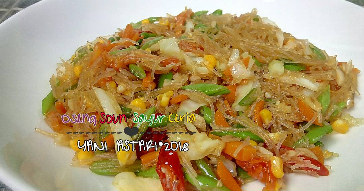 Resep Oseng Soun Sayur Ceria oleh Yani Astari 야니아스타리 - Cookpad