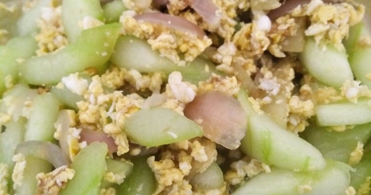 Resipi Sayur Timun Tumis Telur oleh Zarafafiis ️🌹 - Cookpad