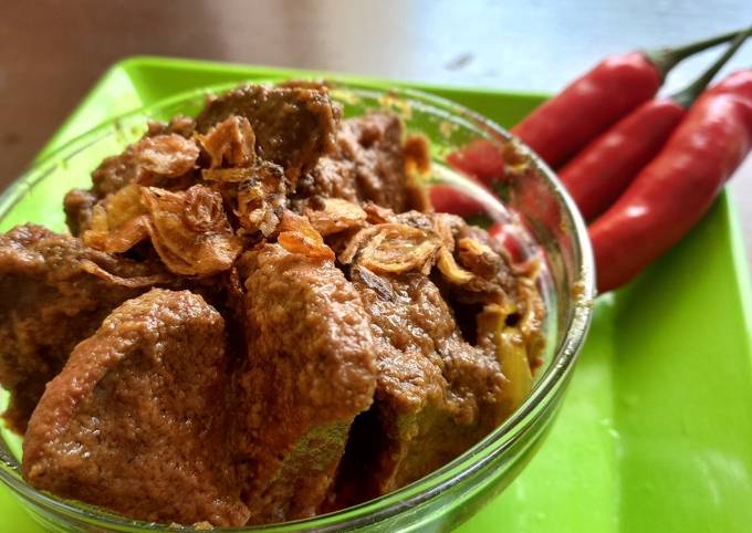 Resep Rendang hati sapi by resep lombok oleh Vitriani - Cookpad